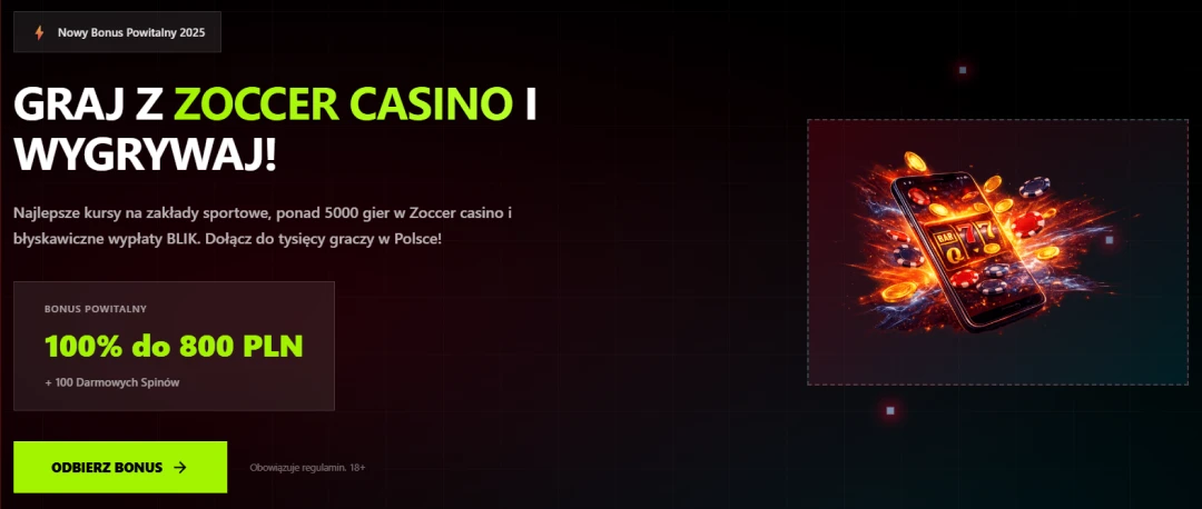 Zoccer Casino: gry, zakłady sportowe i bonusy dla Polski